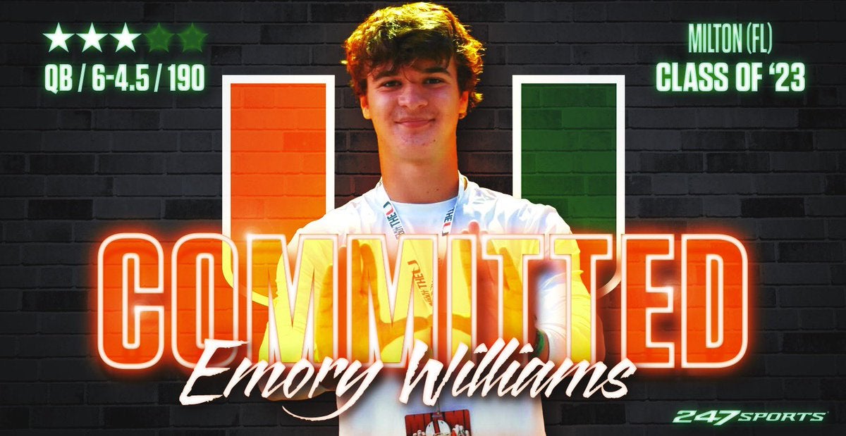QB Emory Williams commits to Miami