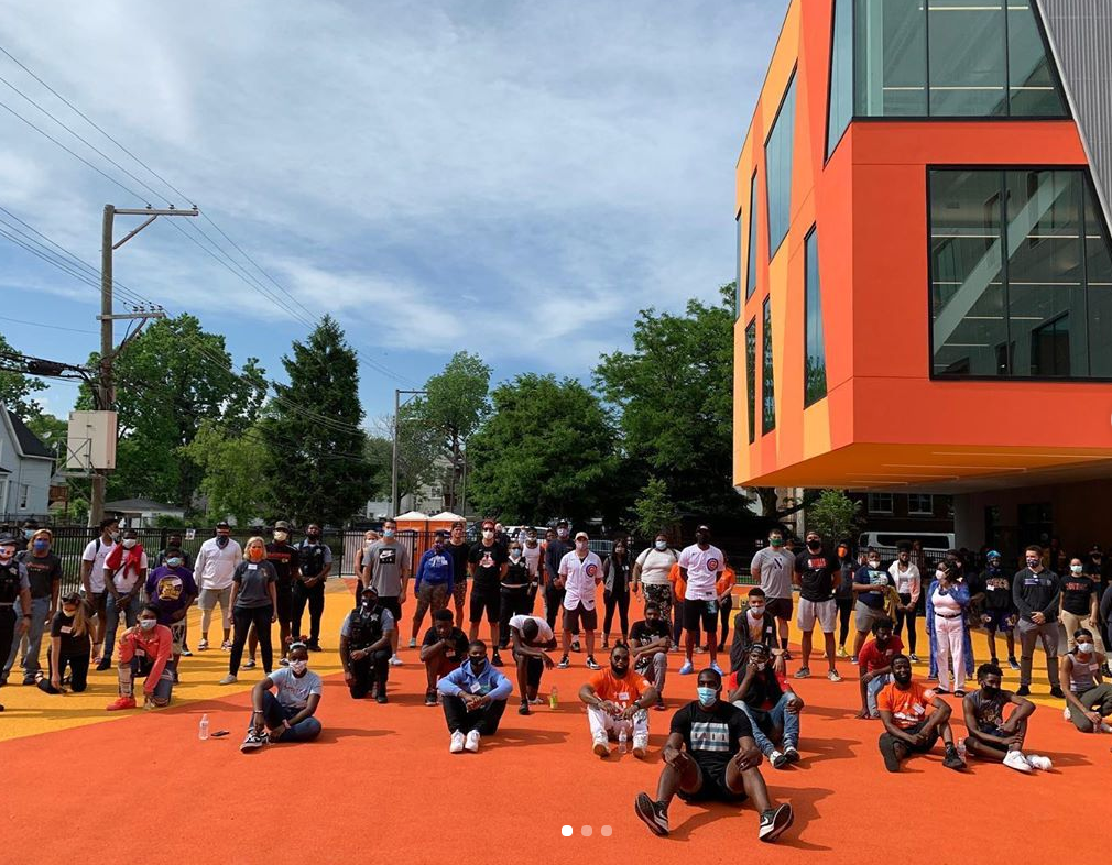 Sam Acho hosts special event with By the Hand Club