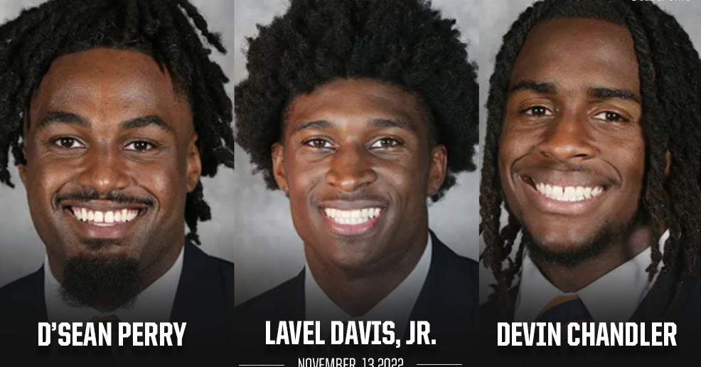 UVA Strong: Virginia players Lavel Davis Jr., D'Sean Perry and Devin ...