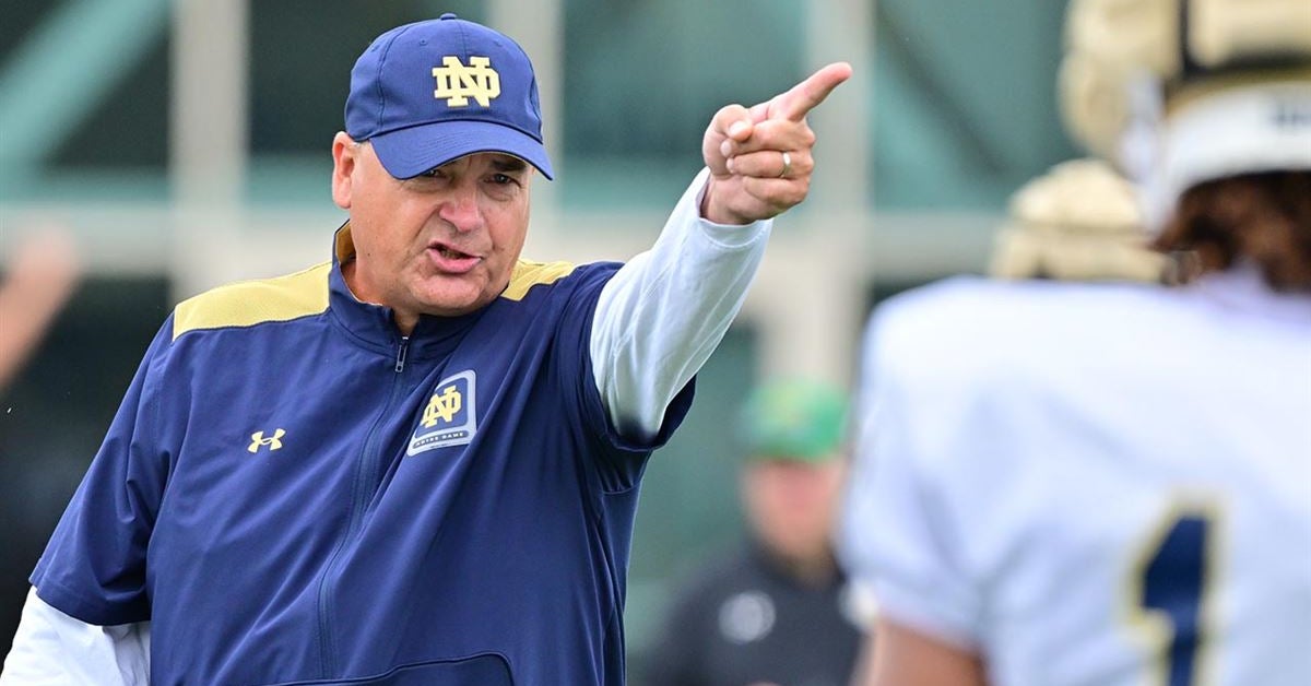 Everything Notre Dame Football Coach Mike Denbrock Said Tuesday Before ...