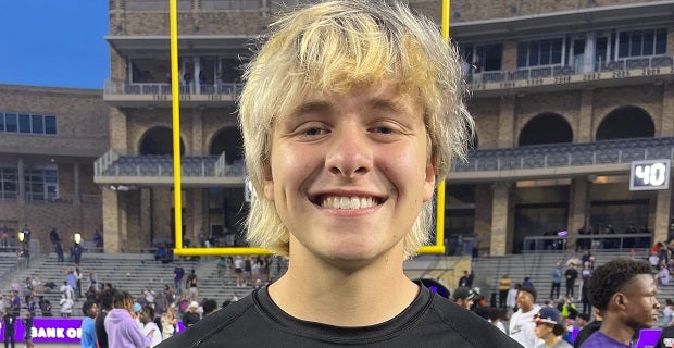 Southlake Carroll kicker Kyle Lemmermann visiting TCU this week
