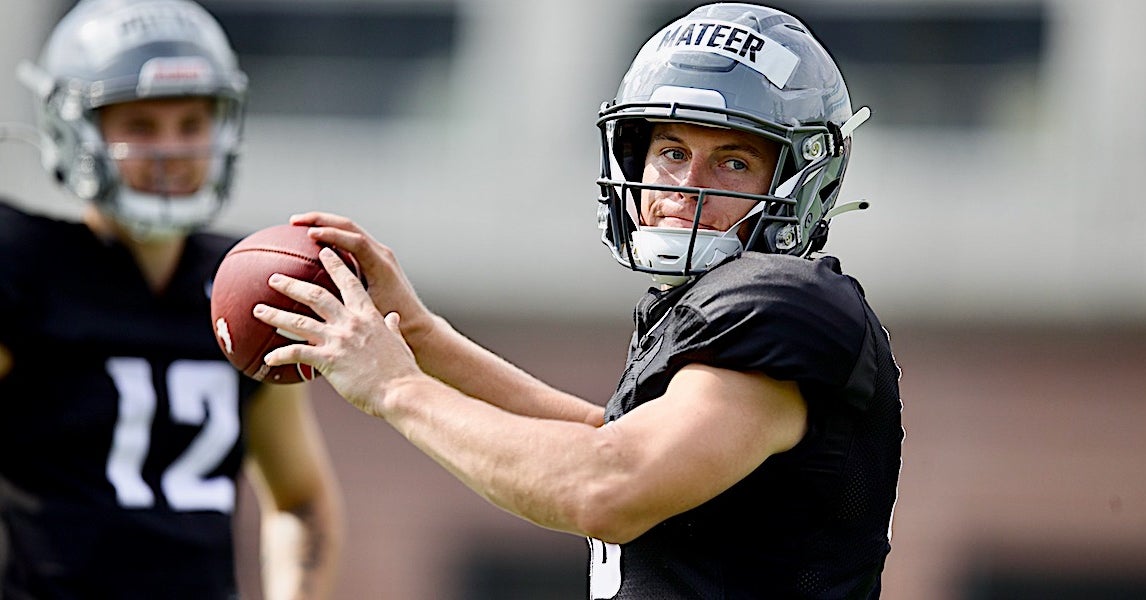 WSU backup QB John Mateer has best pass of fall camp on action-packed Day 5