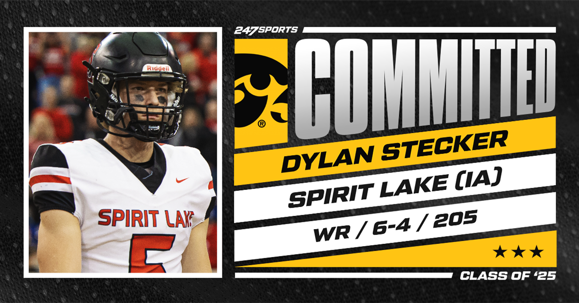 Iowa football signs Spirit Lake 2025 wide receiver Dylan Stecker