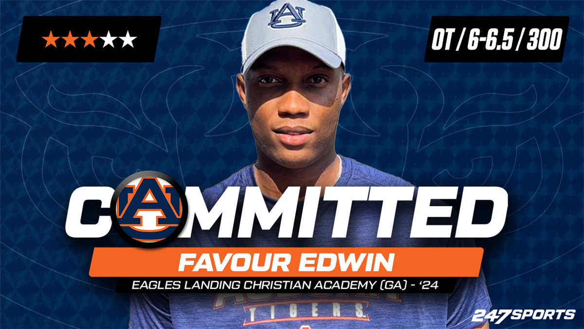 Big OT Favour Edwin signs with Auburn