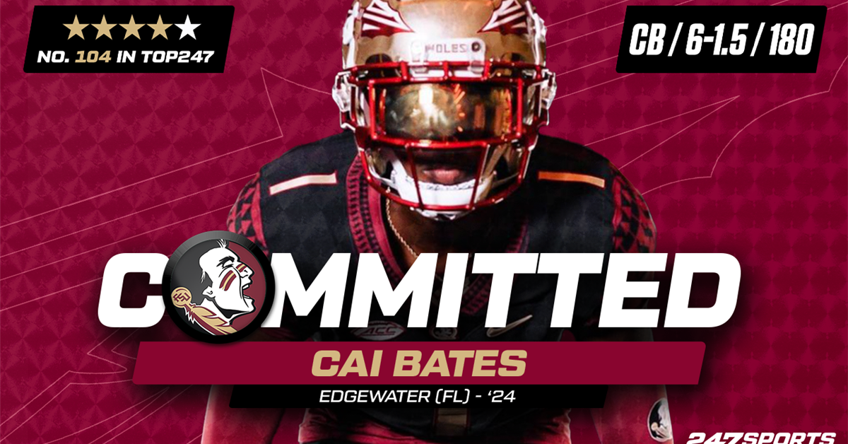 Top247 defensive back Cai Bates commits to Florida State over Tennessee