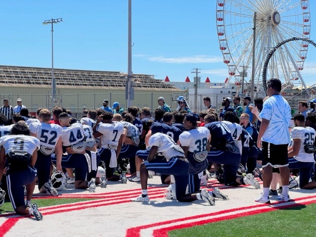 Villanova Football and Coach Mark Ferrante Down the Shore!