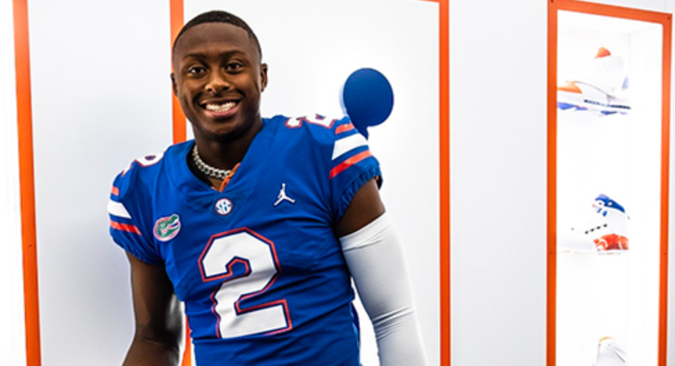 DJ Lagway presented with Bobby Dodd National Back of the Year Trophy ...