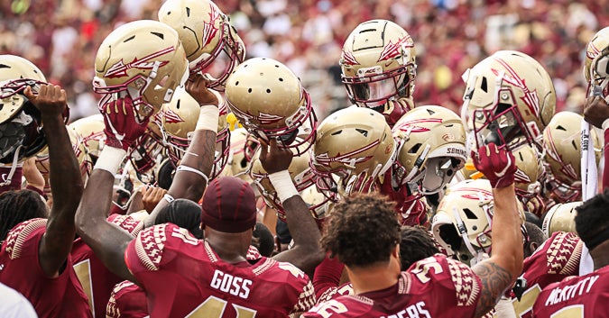 Tomahawk stickers will be on FSU's helmets this weekend