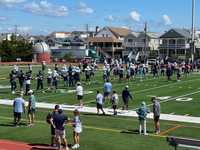 Villanova Football and Coach Mark Ferrante Down the Shore!