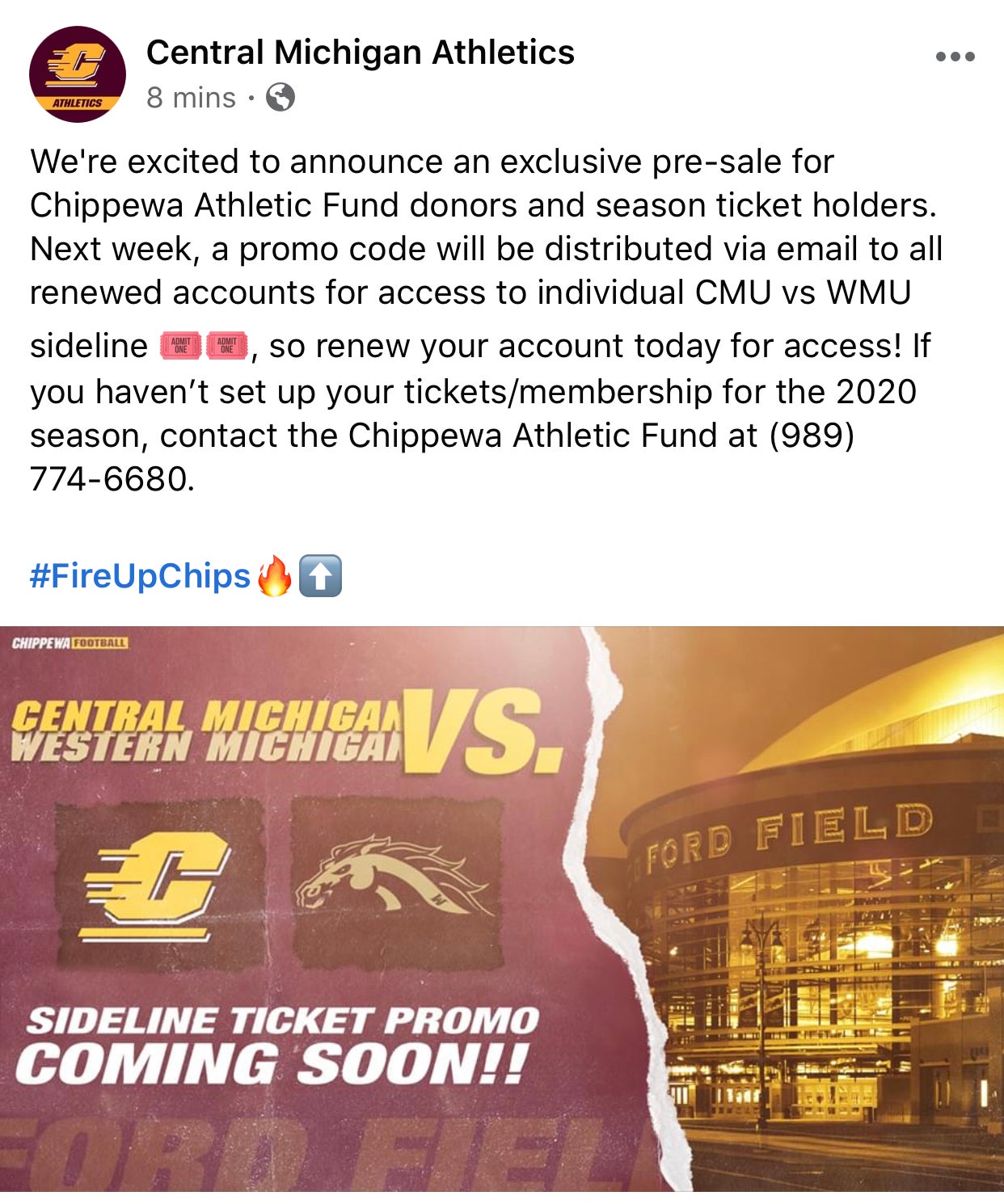 Cmu v wmu tickets