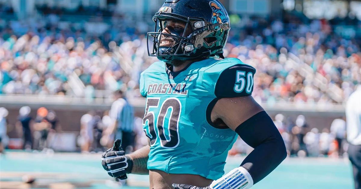 Former Coastal Carolina DE Clev Lubin commits to Louisville