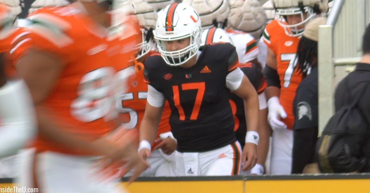 VIDEO: Freshman QB Emory Williams first spring game at Miami