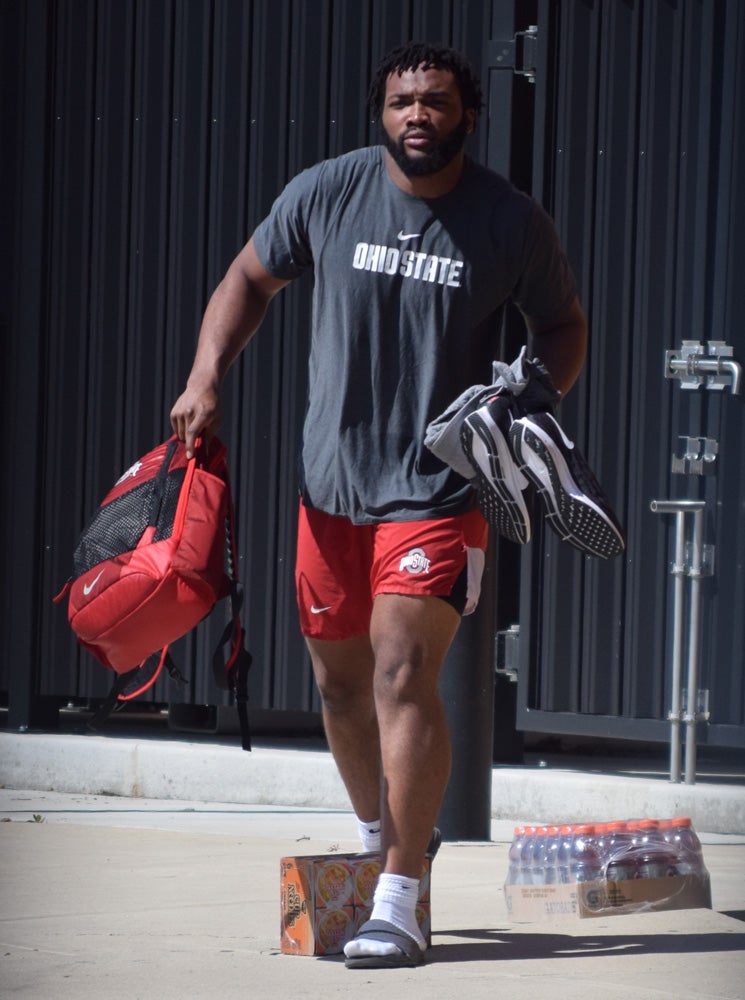 Ohio State players arrive at WHAC to begin summer workouts