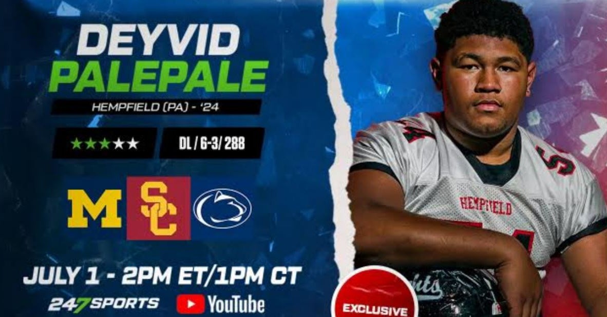 DL Deyvid Palepale set for Saturday announcement on 247Sports youtube ...