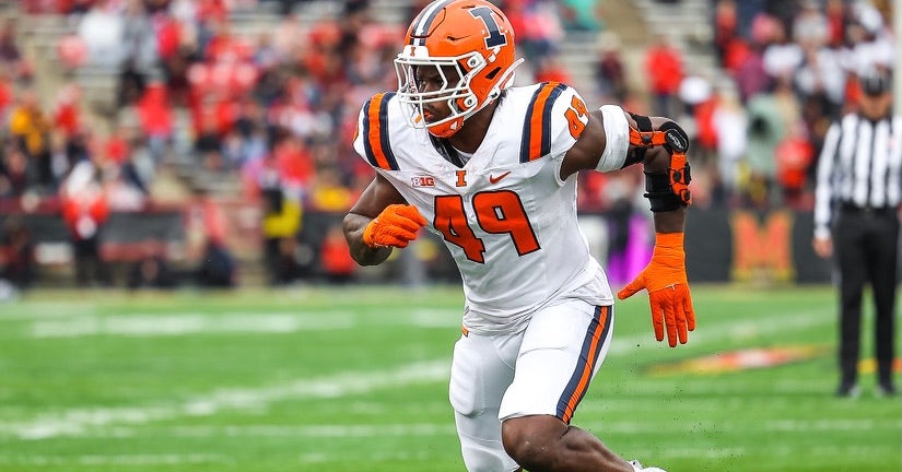 OLB Seth Coleman returning to Illini for 2024 season