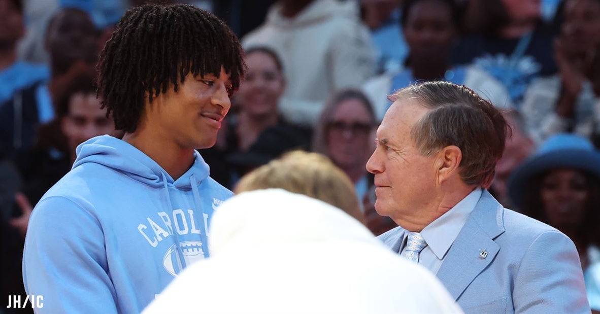 Photos: Bill Belichick, Bryce Baker Take Center Court