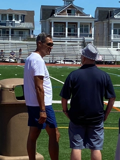 Villanova Football and Coach Mark Ferrante Down the Shore!