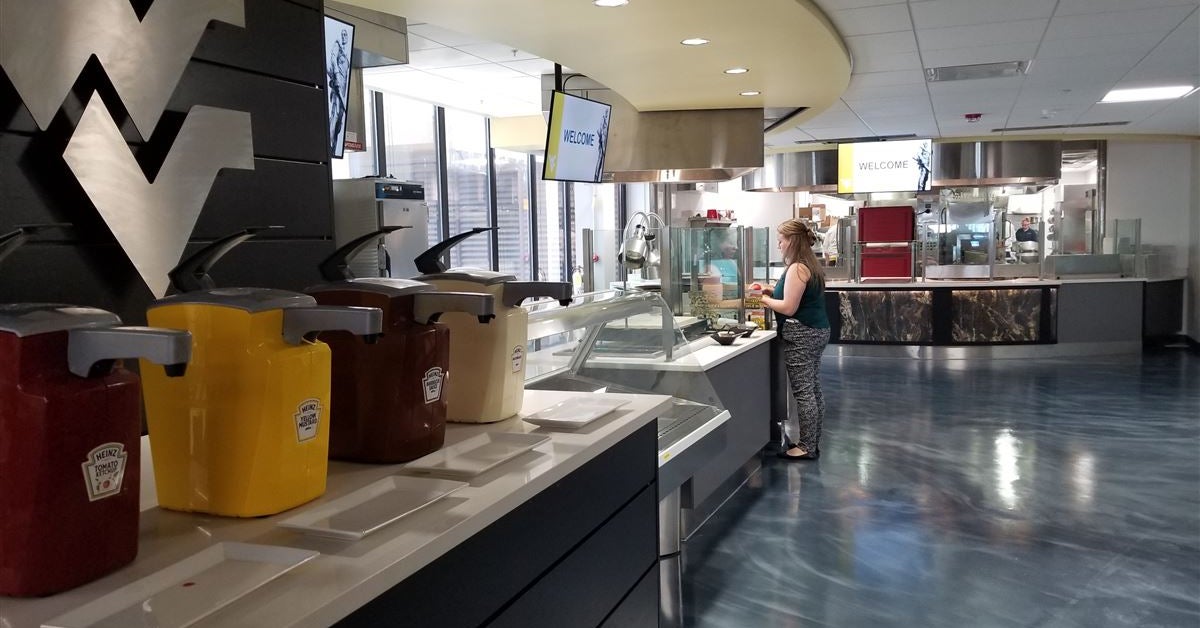 PHOTOS: Inside WVU Football's New Cafeteria and Dining Facility