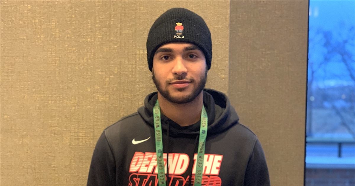 Kaden Saunders all smiles after adding Notre Dame offer on visit