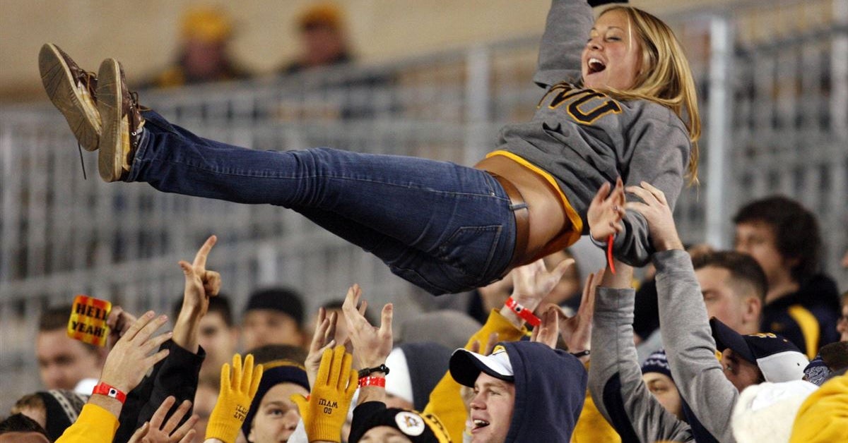 The largest home crowds in WVU Football history