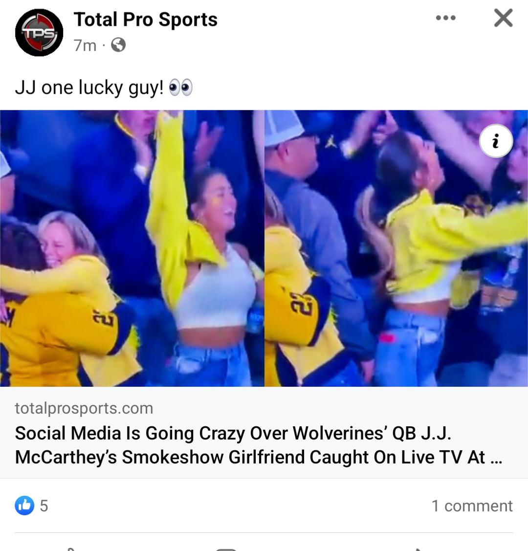 JJ's Girlfriend. They keep showing her