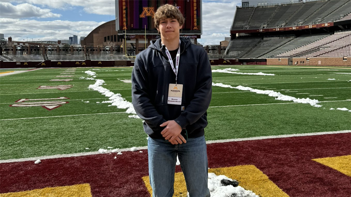 2025 South Dakota DL Shawn Hammerbeck highlights his Minnesota offer ...