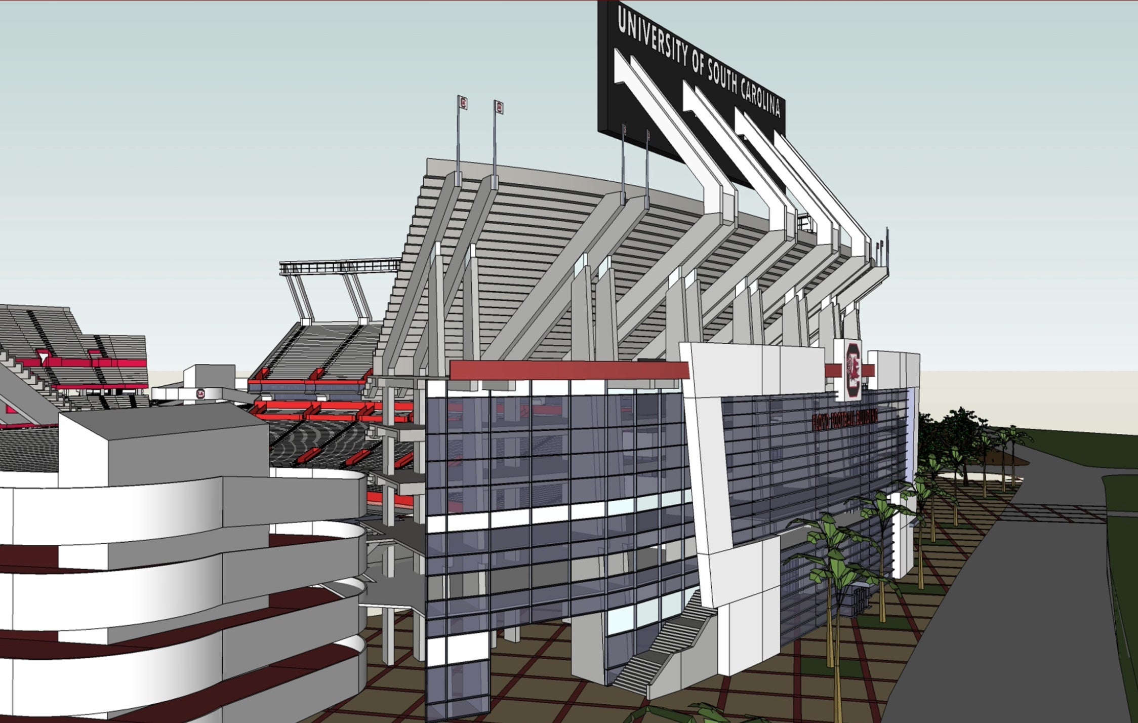 Conceptual renderings for Williams-Brice