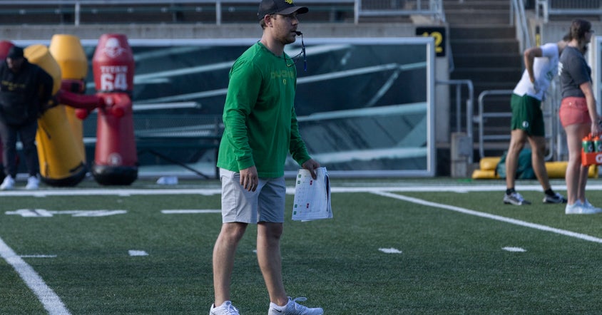 WATCH: Oregon OC Will Stein gives his early impressions of fall camp