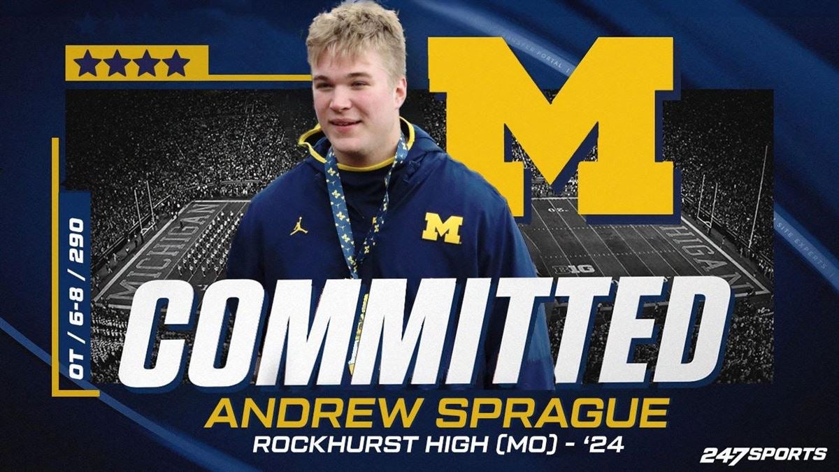 Top247 OL Andrew Sprague commits to Michigan