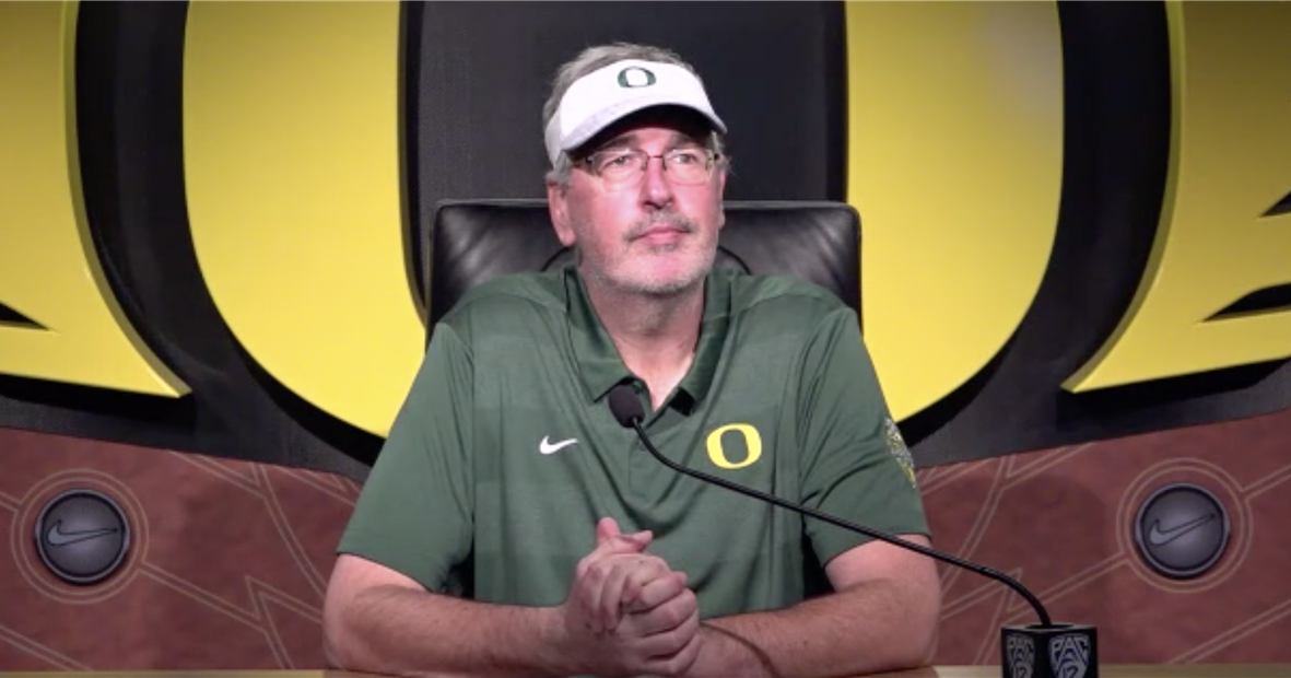Watch Oregon Oc Joe Moorhead Talks Offensive Install Qb Battle