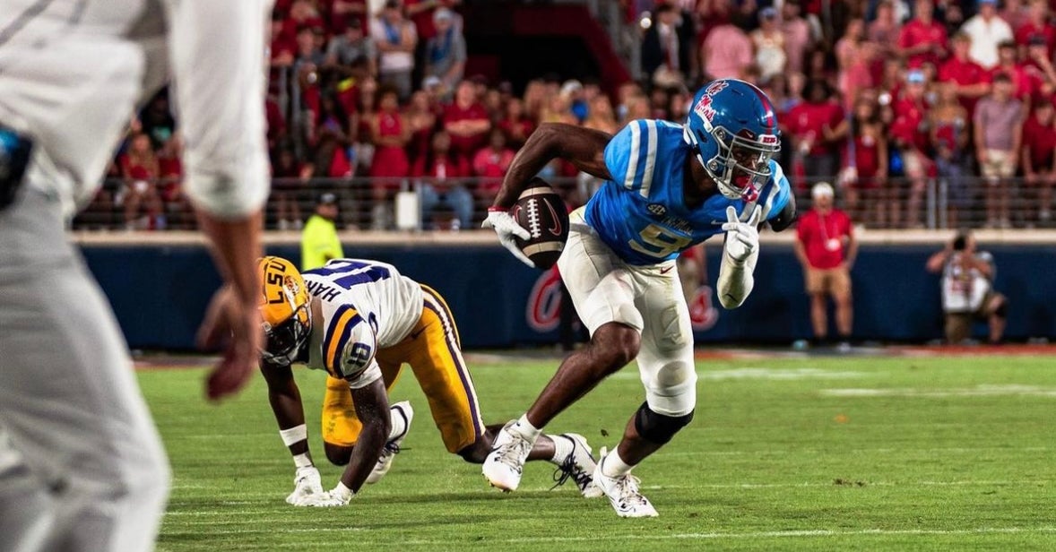 Star Ole Miss WR Tre Harris set to play against LSU