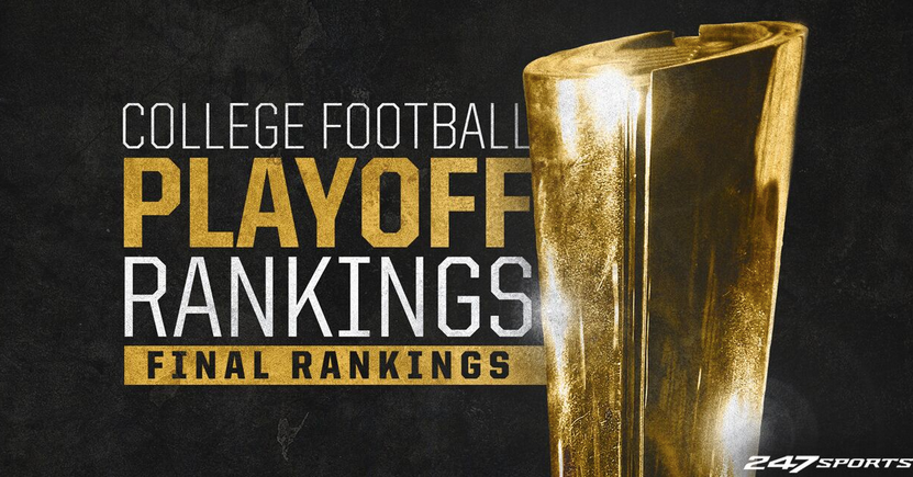Final College Football Playoff top 25 rankings announced