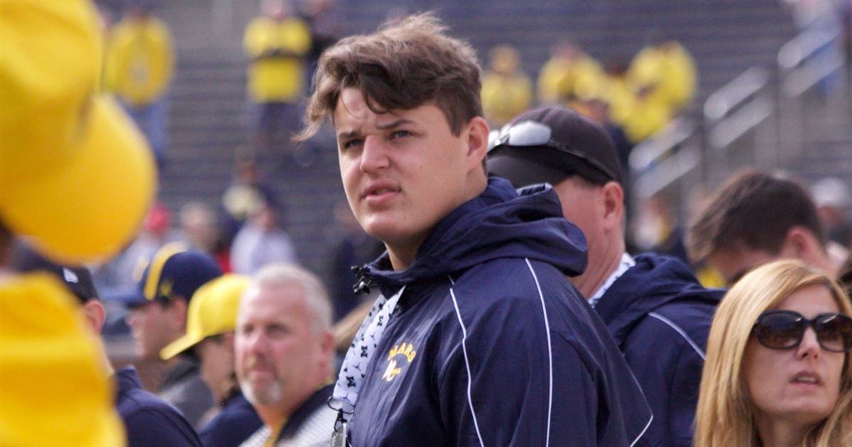 2020 Top247 OL Michael Carmody loves trip to U-M and improved OL