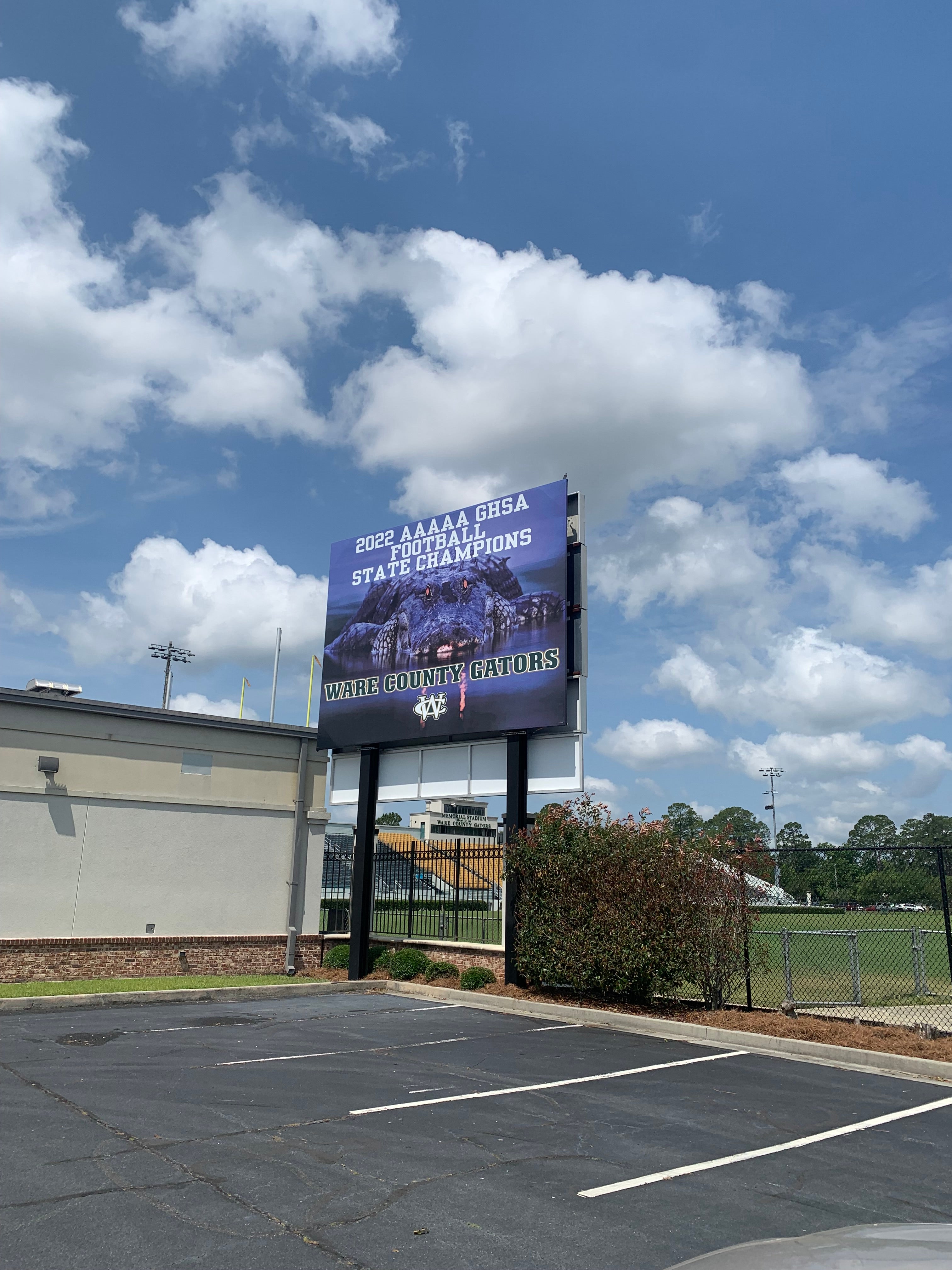 Ware stadium sign