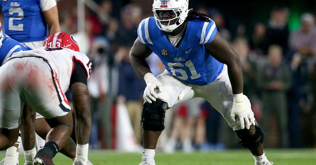 Practice observations: All eyes on Ole Miss offensive line, TJ Banks ...