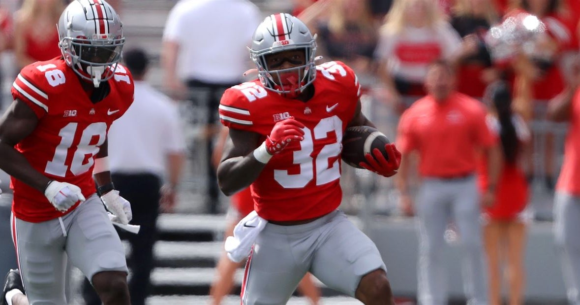Ohio State star RB TreVeyon Henderson leaves Toledo game with ...