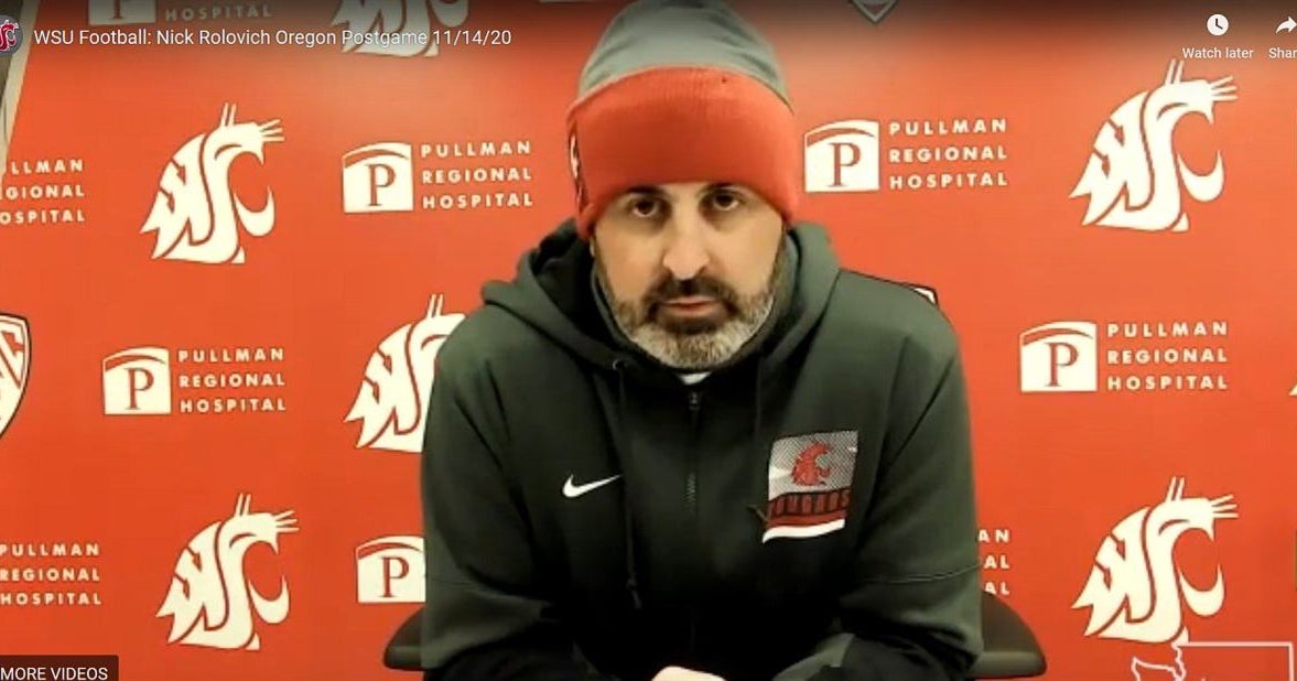 Nick Rolovich after WSU loss: ‘Have to get better, coach better’