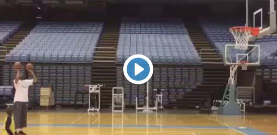 WATCH: Rasheed Wallace nails trick shot at the Dean Dome