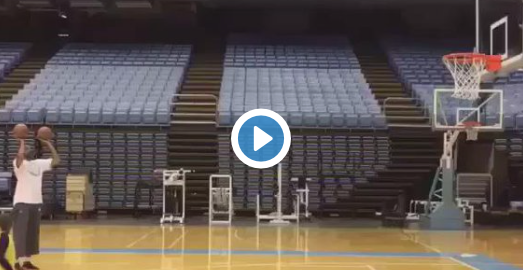 WATCH: Rasheed Wallace nails trick shot at the Dean Dome