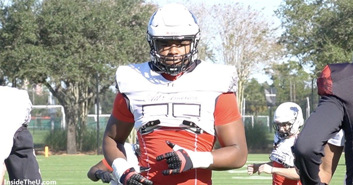 2027 Five-star OL Mark Matthews reacts to Miami's win over Ohio State