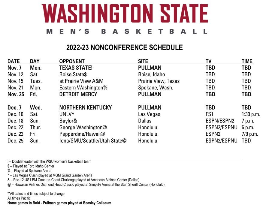 WSU hoops hits the road hard in non-conference schedule