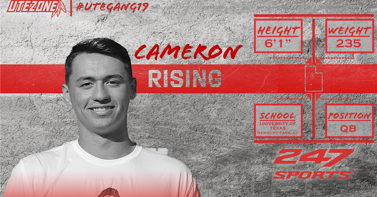 UteZone’s Utah Football Signing Day Profile: Cameron Rising