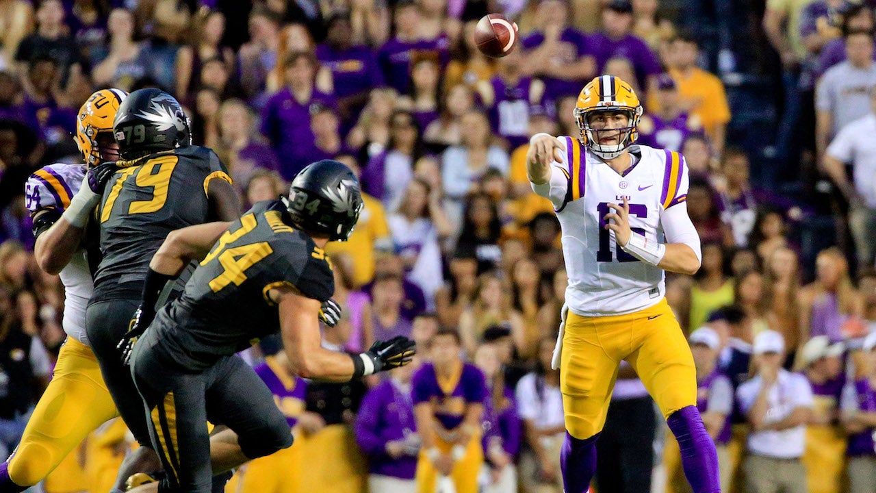 LSU uses myriad of targets, shows depth