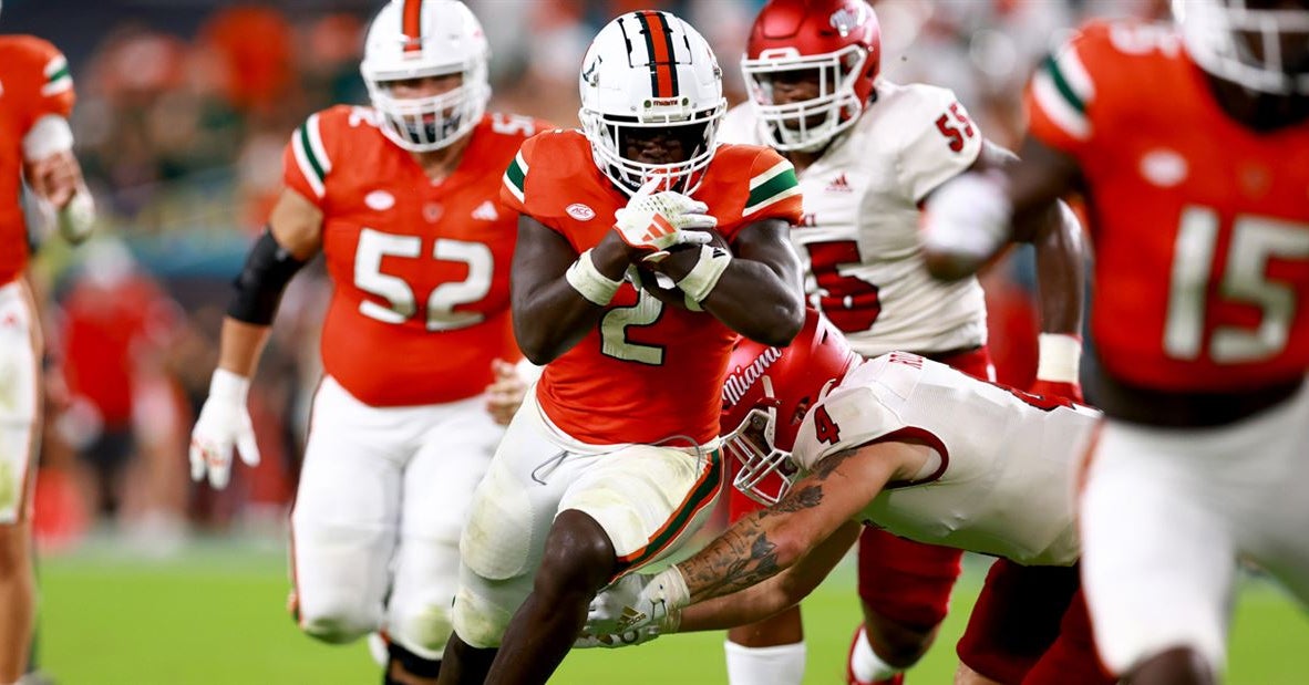 Louisville lands Miami running back transfer Donald Chaney