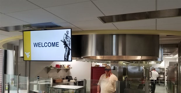 PHOTOS: Inside WVU Football's New Cafeteria and Dining Facility