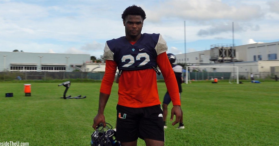 VIDEO: Miami commit LB Bobby Washington at practice