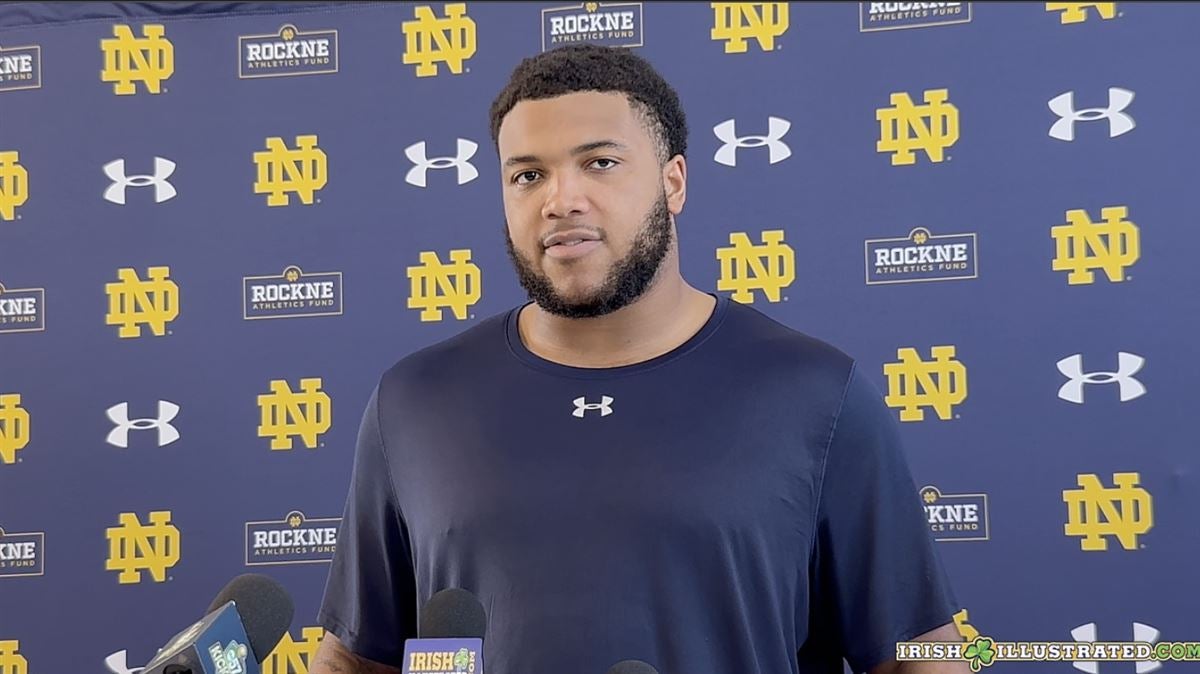 Watch: Blake Fisher “At Notre Dame The Standard Doesn’t Change”