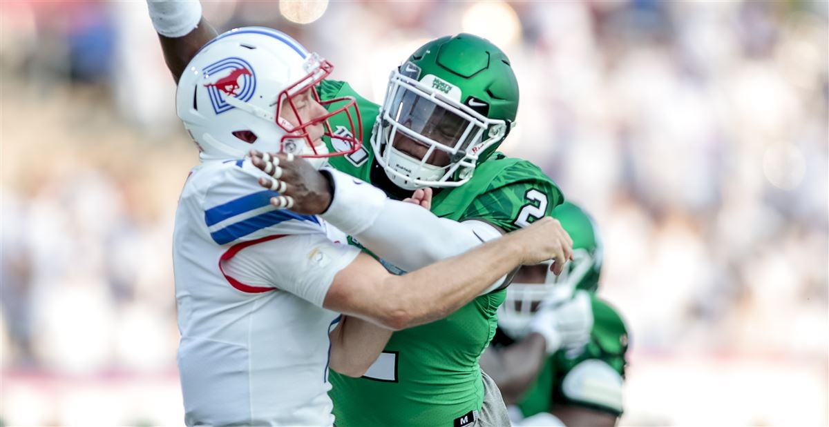 North Texas' depth chart heading to California