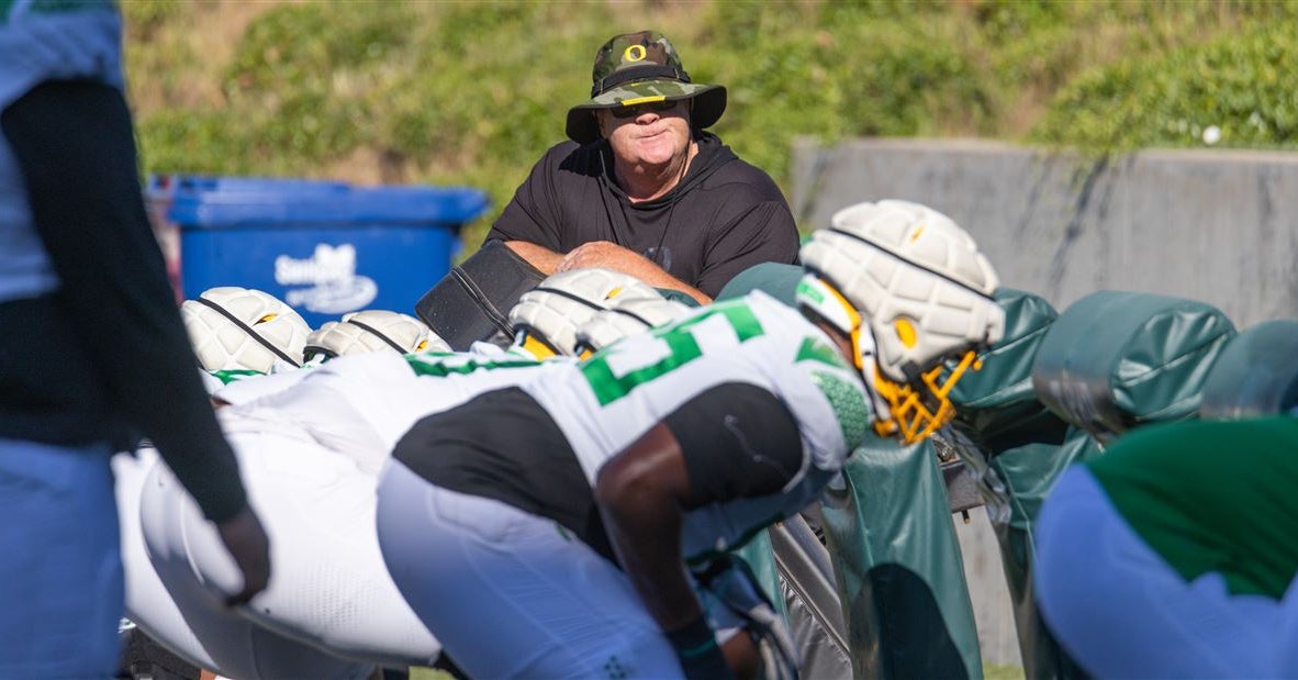 Practice notes from Oregon football practice during Michigan State week