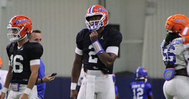 Look: Every throw Swamp247 saw from DJ Lagway on Day 8 of Florida's ...